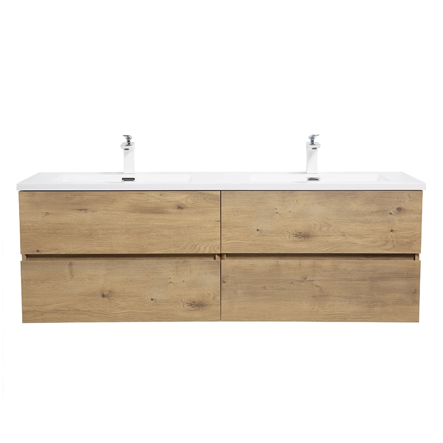 Badnor Mikala 150cm servantskap (dobbel) - LYS EIK - Badnor.no